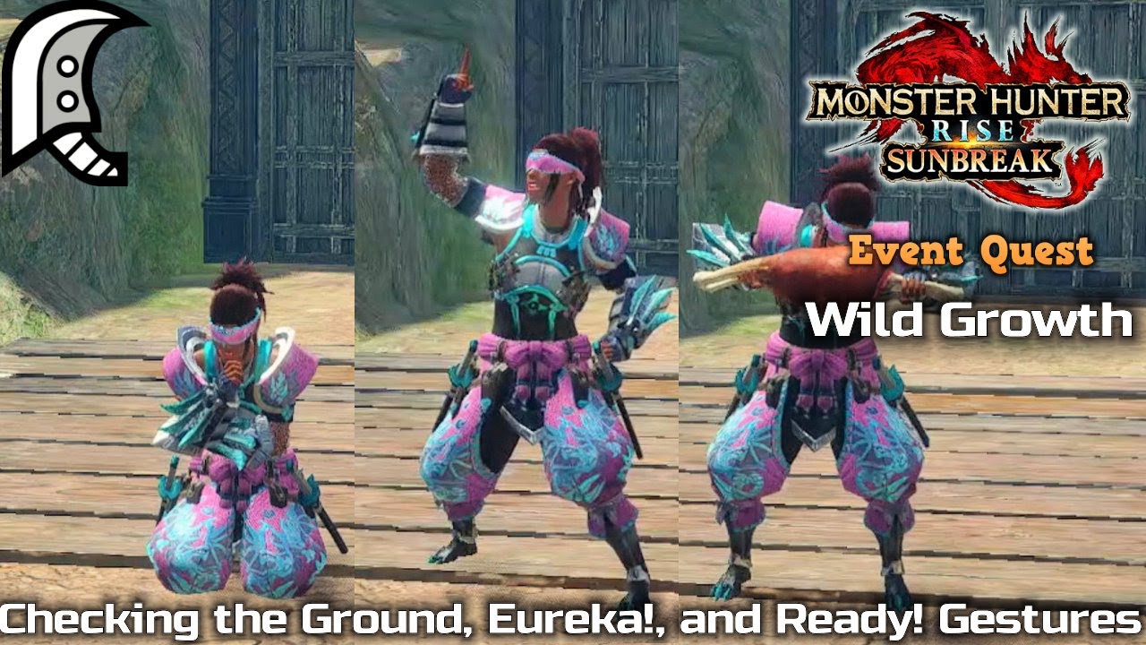 MH Rise Sunbreak Wild Growth Event Quest + Checking the Ground, Eureka ...