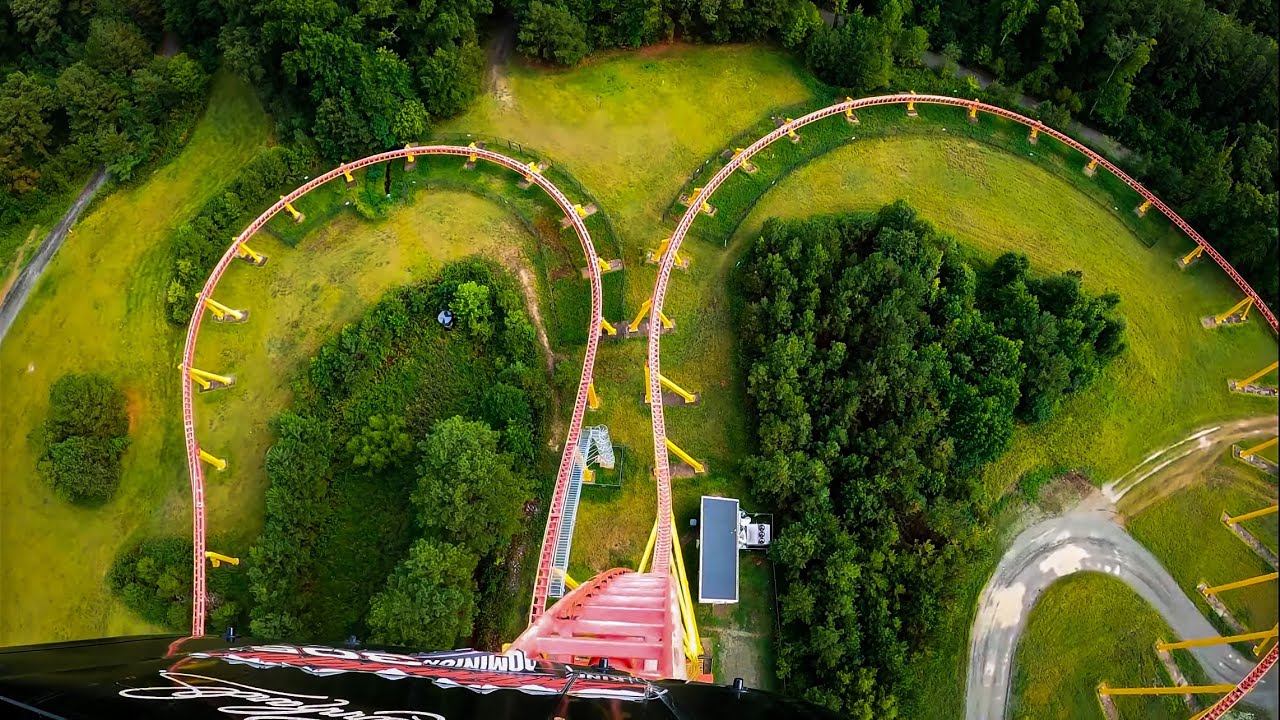 [4K] Intimidator 305 Front Seat POV at King's Dominion - YouTube