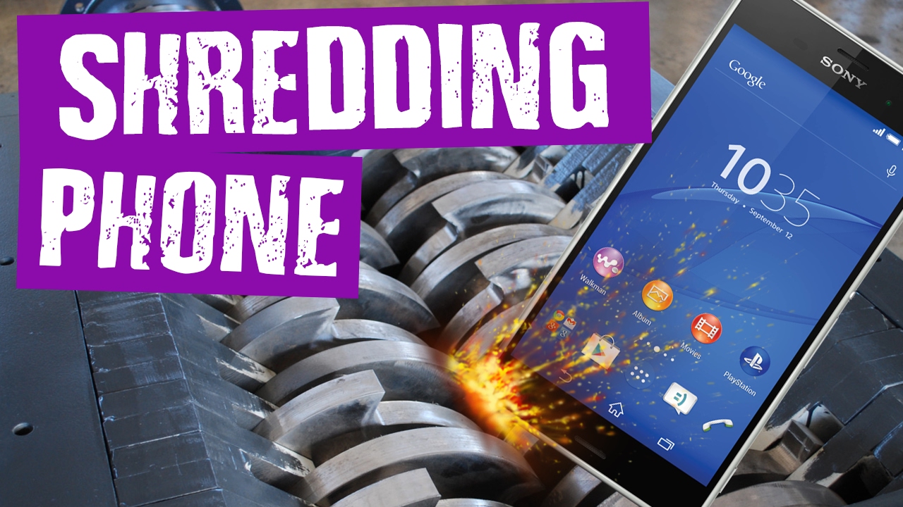 Shredding Mobile Phone (Cell phone) - Shredding Stuff #9 - YouTube