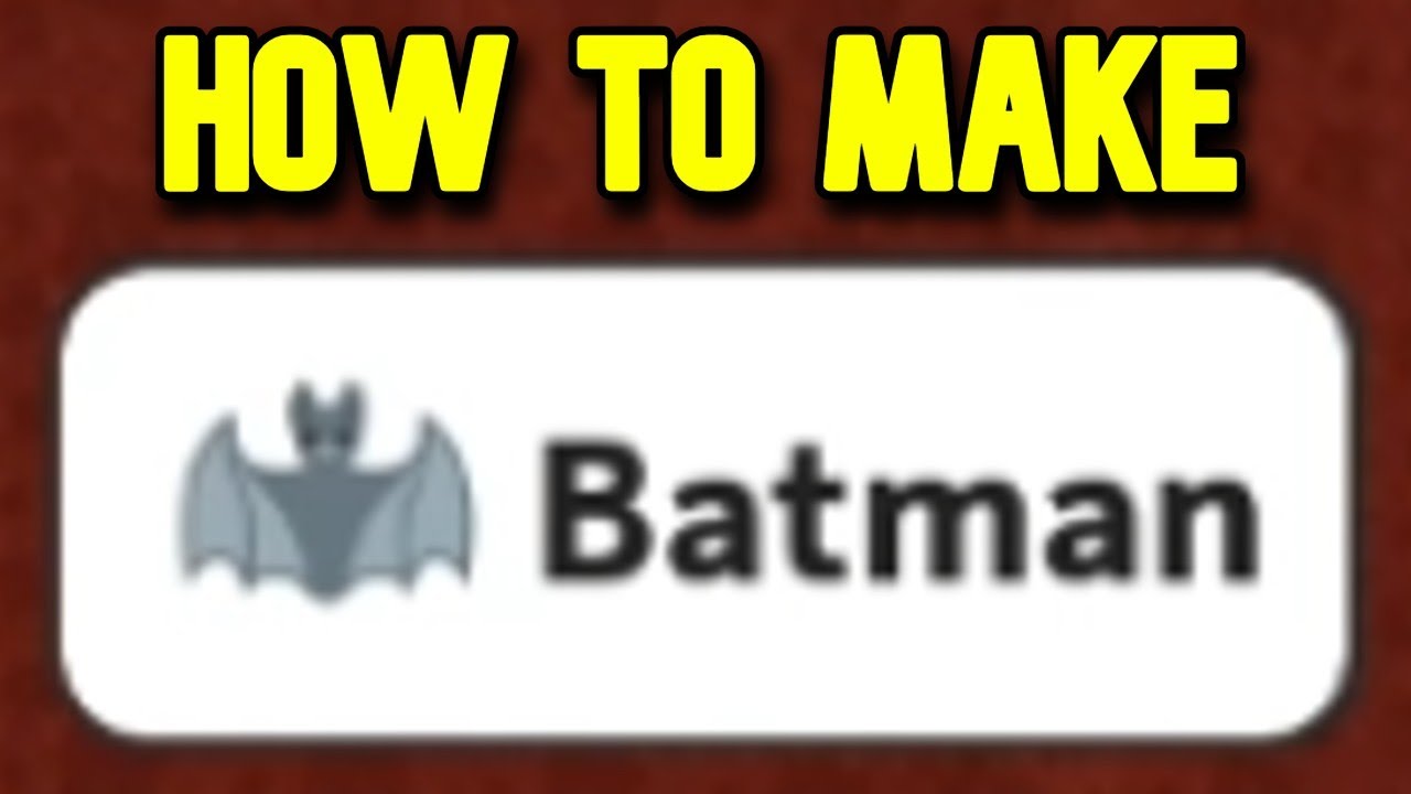 How to Make Batman in Aura Craft (Roblox) - YouTube