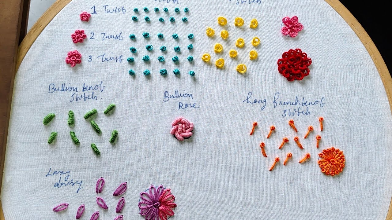 Most requested video 😱😲🫣🤩 Basic embroidery stitches🪡🤩 - YouTube