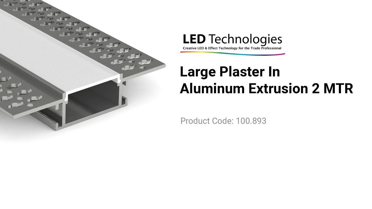 Plaster In Aluminum Extrusion 2MTR - YouTube