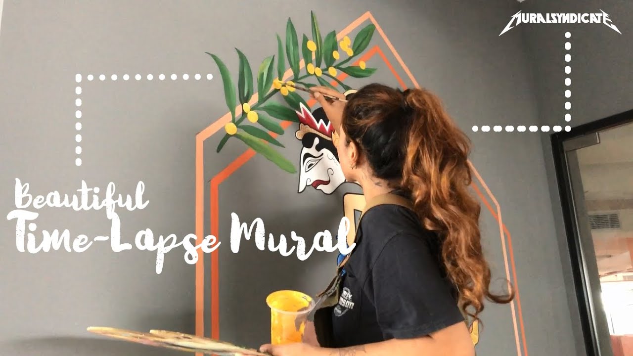 Time-Lapse Mural Painting. Wayang Mural. Indonesian Mural Artist. Mural ...