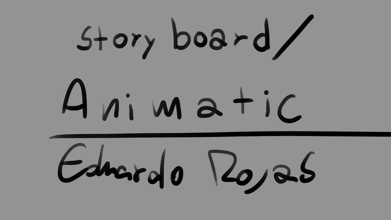 Story board/ Animatic reel 2020 - YouTube
