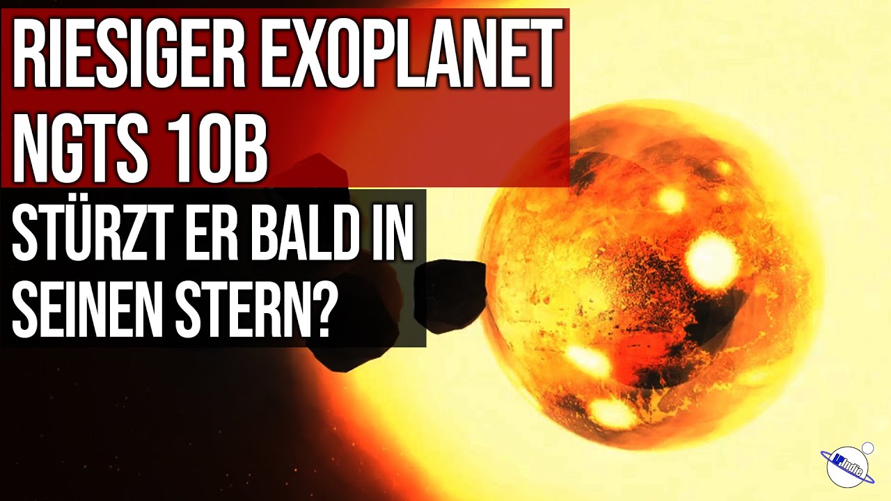 Riesiger Exoplanet NGTS10b - Stürzt er bald in seinen Stern? - YouTube