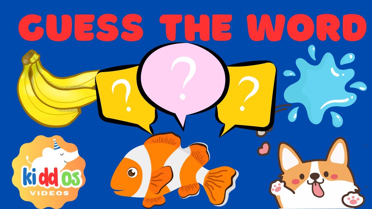 Word Guessing Games for kids | learning videos for toddlers | Guess the ...