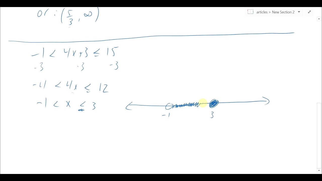 Linear Equations and Inequalities - YouTube