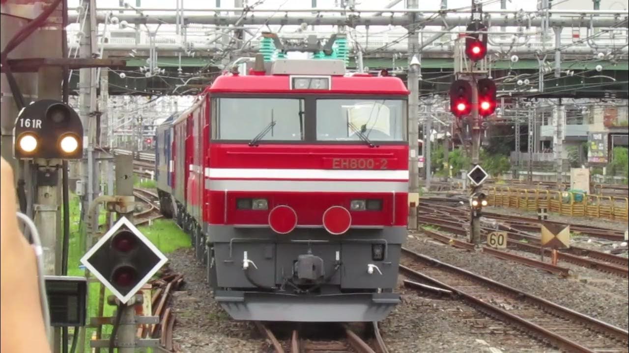 EH500+EH800 OM出場回送11番線入線シーン - YouTube