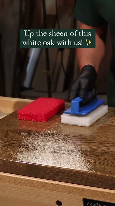 Want to achieve a satin sheen on your Oil Plus 2C finished surfaces ...