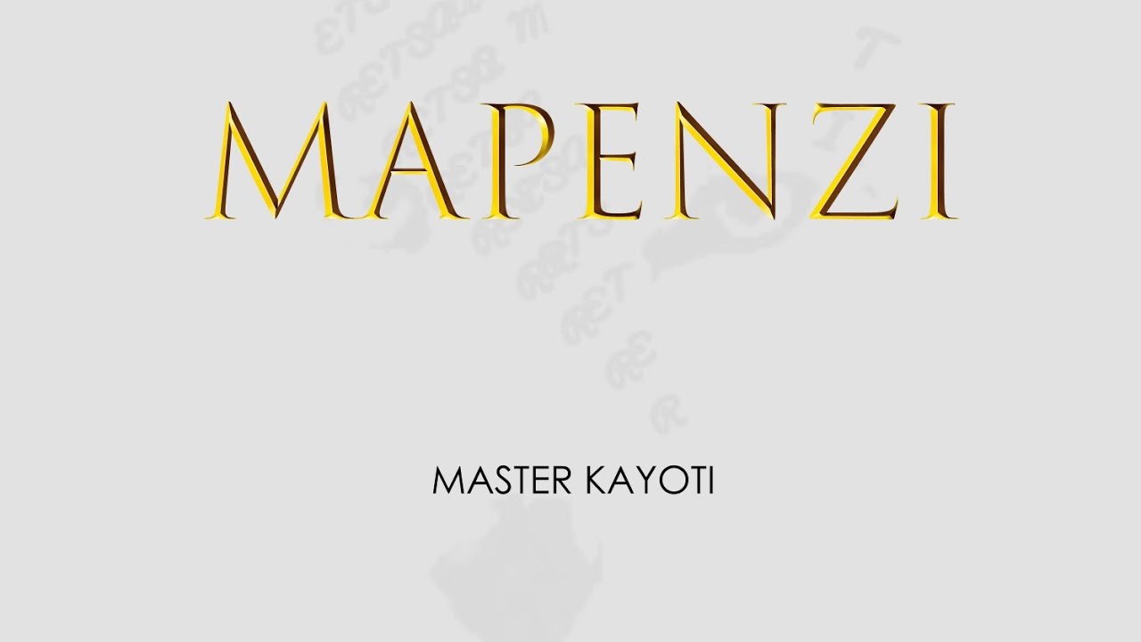 Master Kayoti - Mapenzi (Official lyrics Video) - YouTube