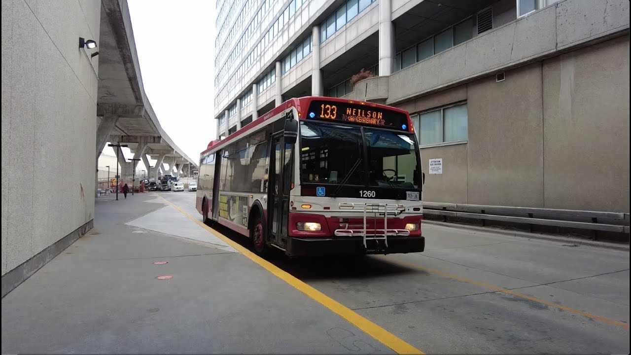 TTC 133 Neilson Bus Ride #1260 from Scarborough Centre Stn Back to ...