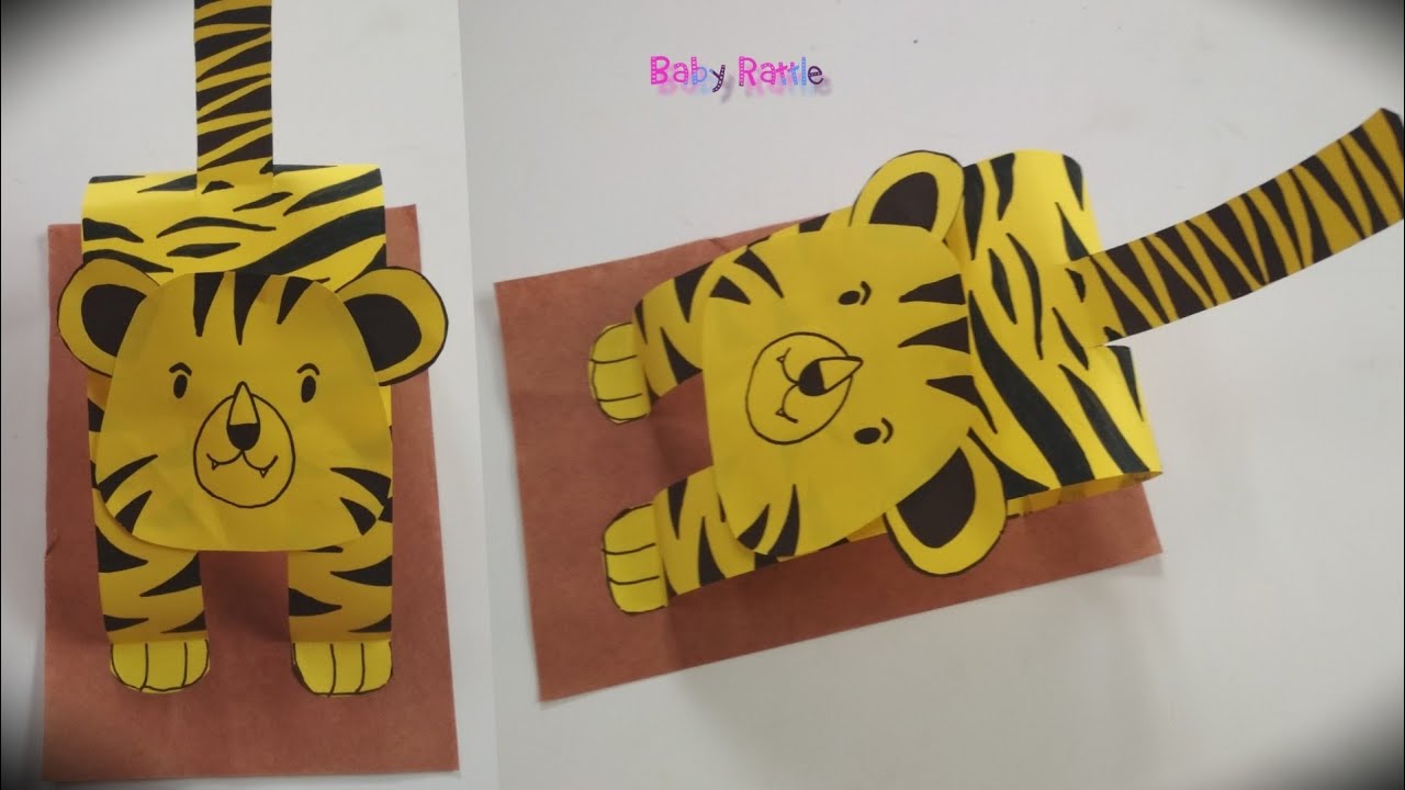 Origami Paper Tiger| How to make a moving paper Tiger | DIY paper ...