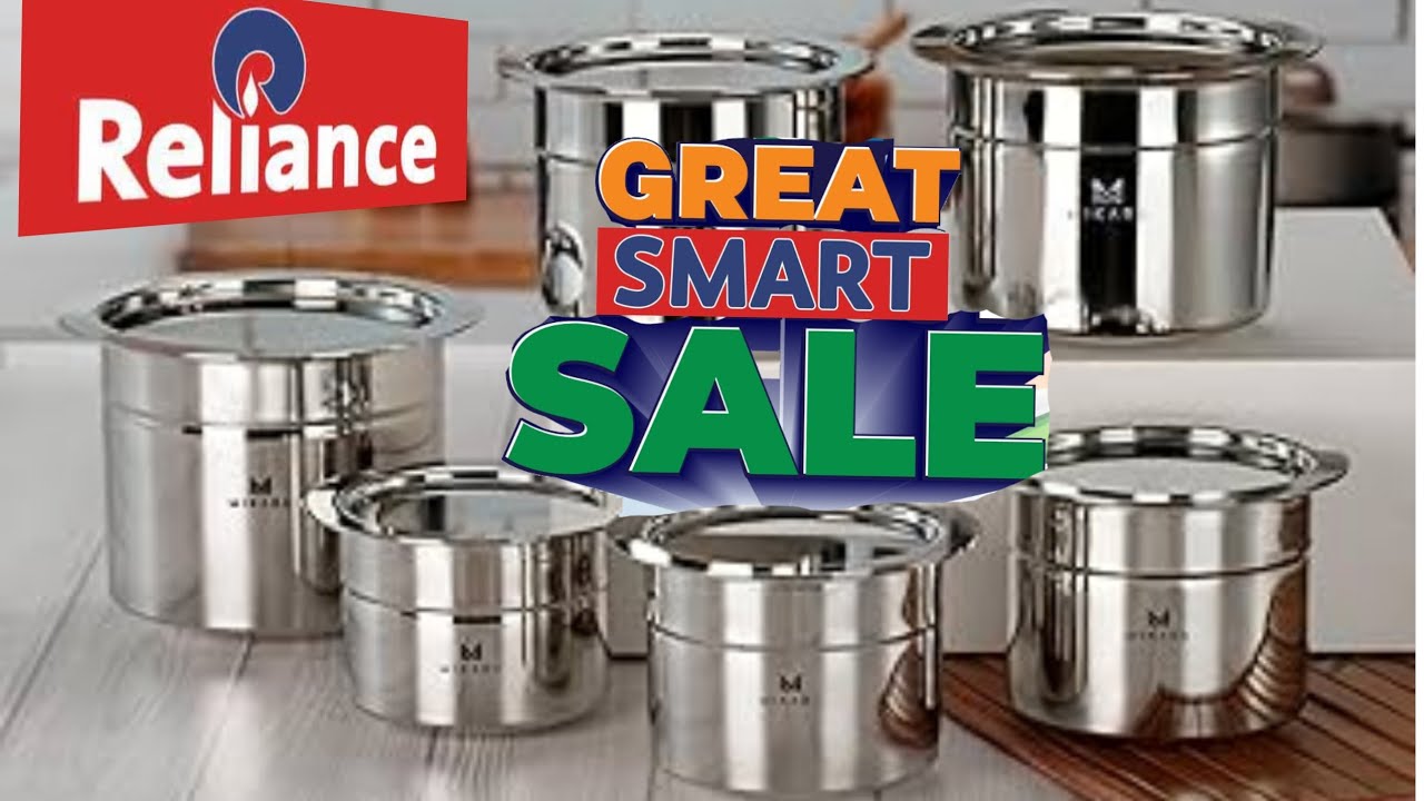 Reliance Mart Latest Stainless Steel Collection Sale || Reliance Mart ...