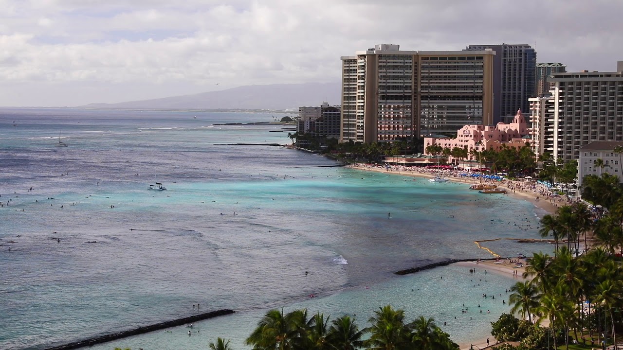 Relaxing evening Waikiki Beach - 30 min - YouTube