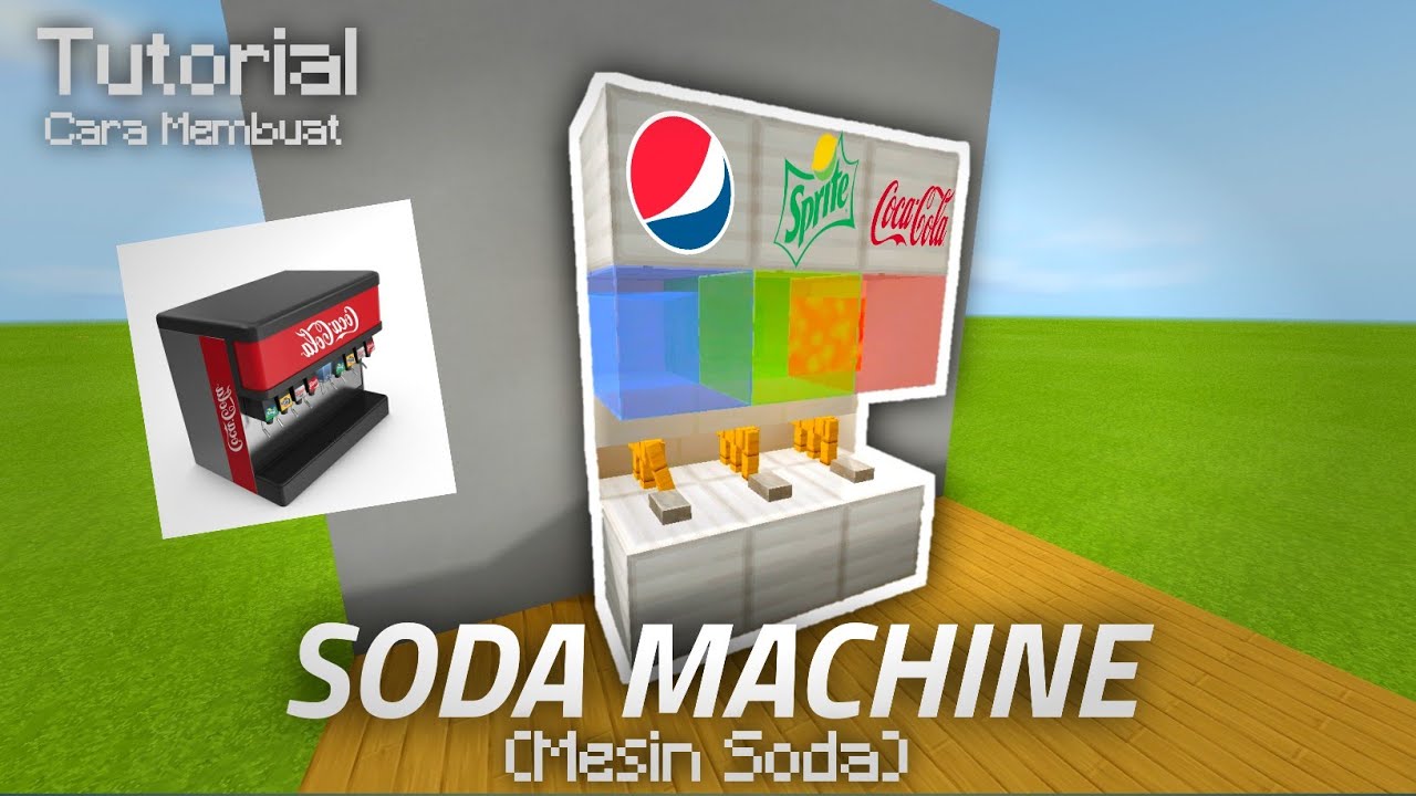 SODA MACHINE (Mesin Soda) - Minecraft Pe Tutorial Indonesia - YouTube