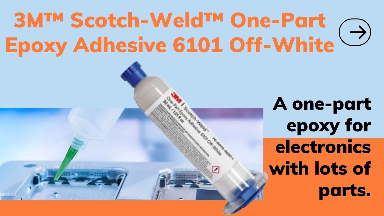 A one-part epoxy for electronics with lots of parts - 3M Scotch-Weld Adhesive 6101 - YouTube
