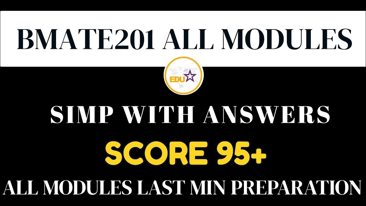 BMATE201 – Most Important Questions with Answers 📘 | Module 1 to 5 ...