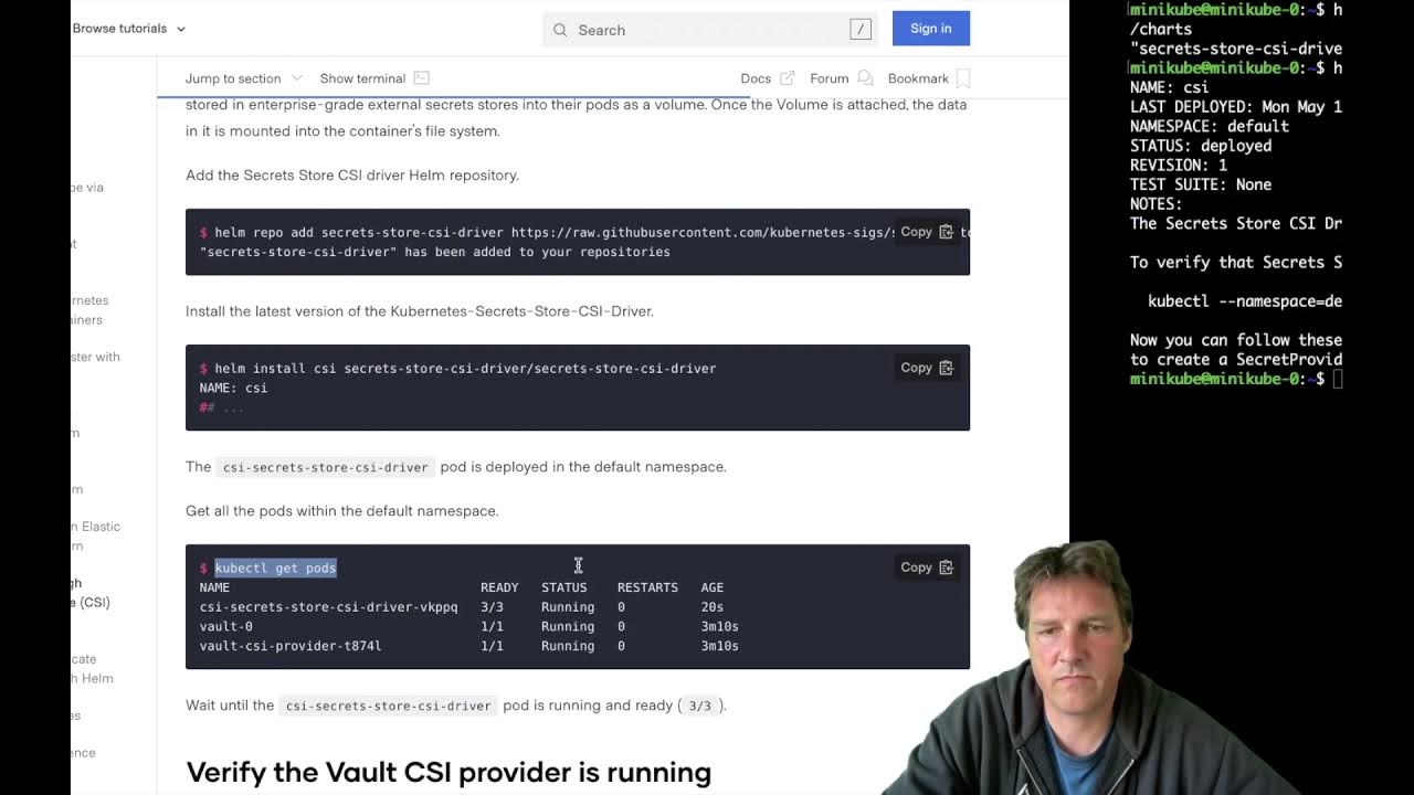Vault using the K8s CSI driver - YouTube