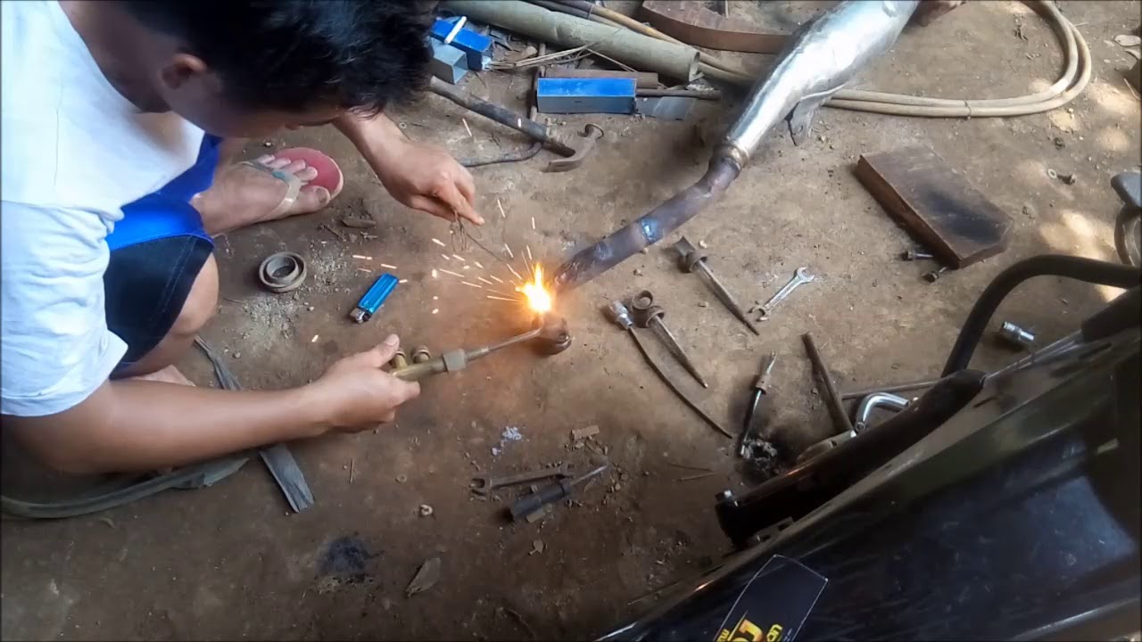 cara belajar las knalpot motor - YouTube