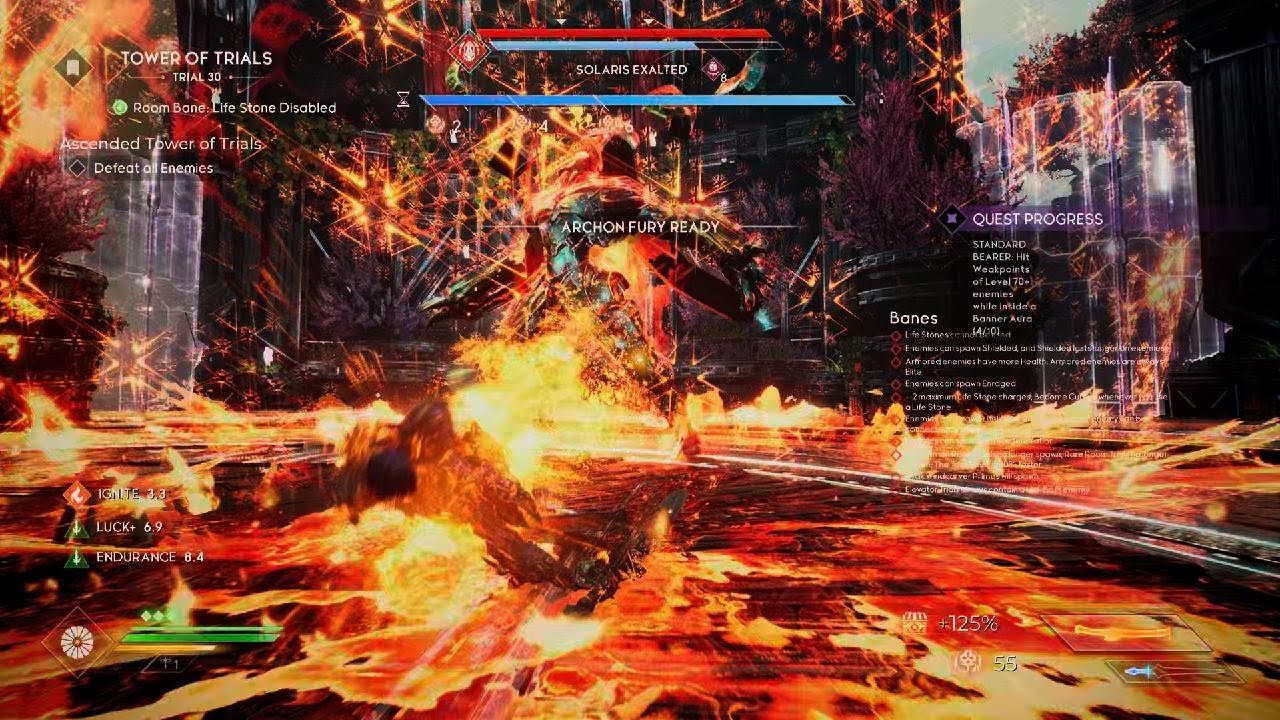 Godfall (PS5) Solaris Floor 30 in a nut... No way! (Hardest banes/No ...