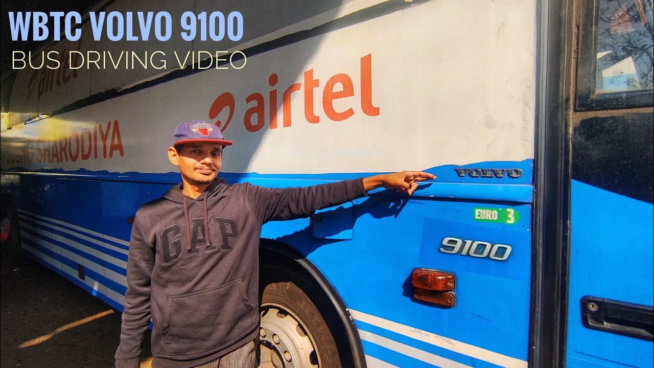 SKILLED SMOOTH BUS DRIVING ON THE BUSY ROADS OF NH2 | WBTC VOLVO 9100 ...