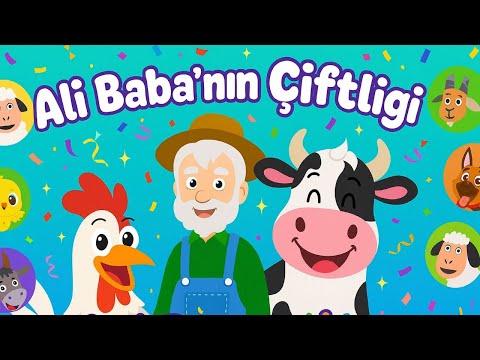 Ali Babanın Çiftliği | Çizgi Film Çocuk Şarkıları | Eğitici Bebek Şarkıları