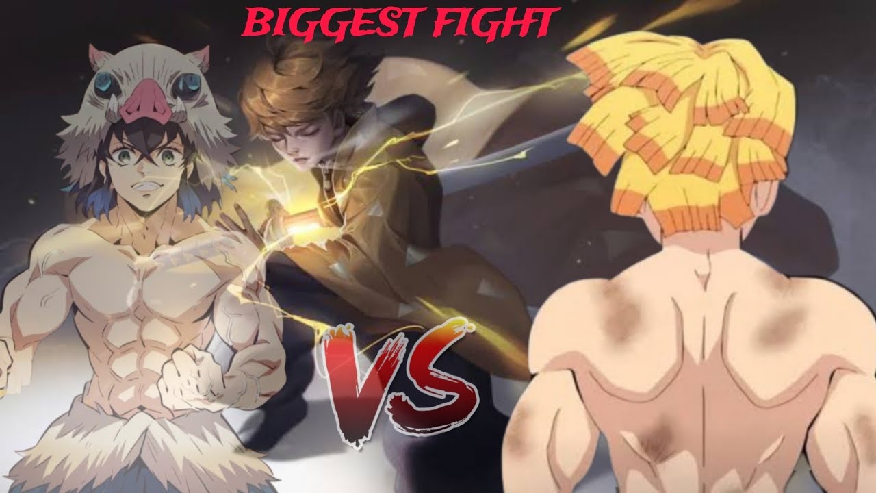 Inosuke Vs Zenitsu Biggest Fight👊 demons world #stickdemonshadowfight # ...