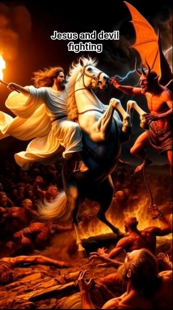 jesus and devil fighting what win? - YouTube