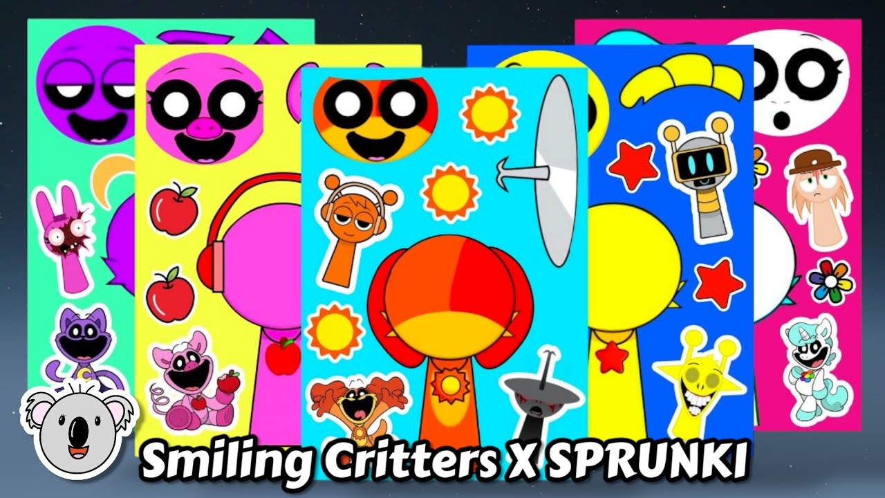 🌈Incredibox Sprunki x Smiling Critters🙀| 스프런키 x 스마일링 크리터즈😱 | Paper DIY ...