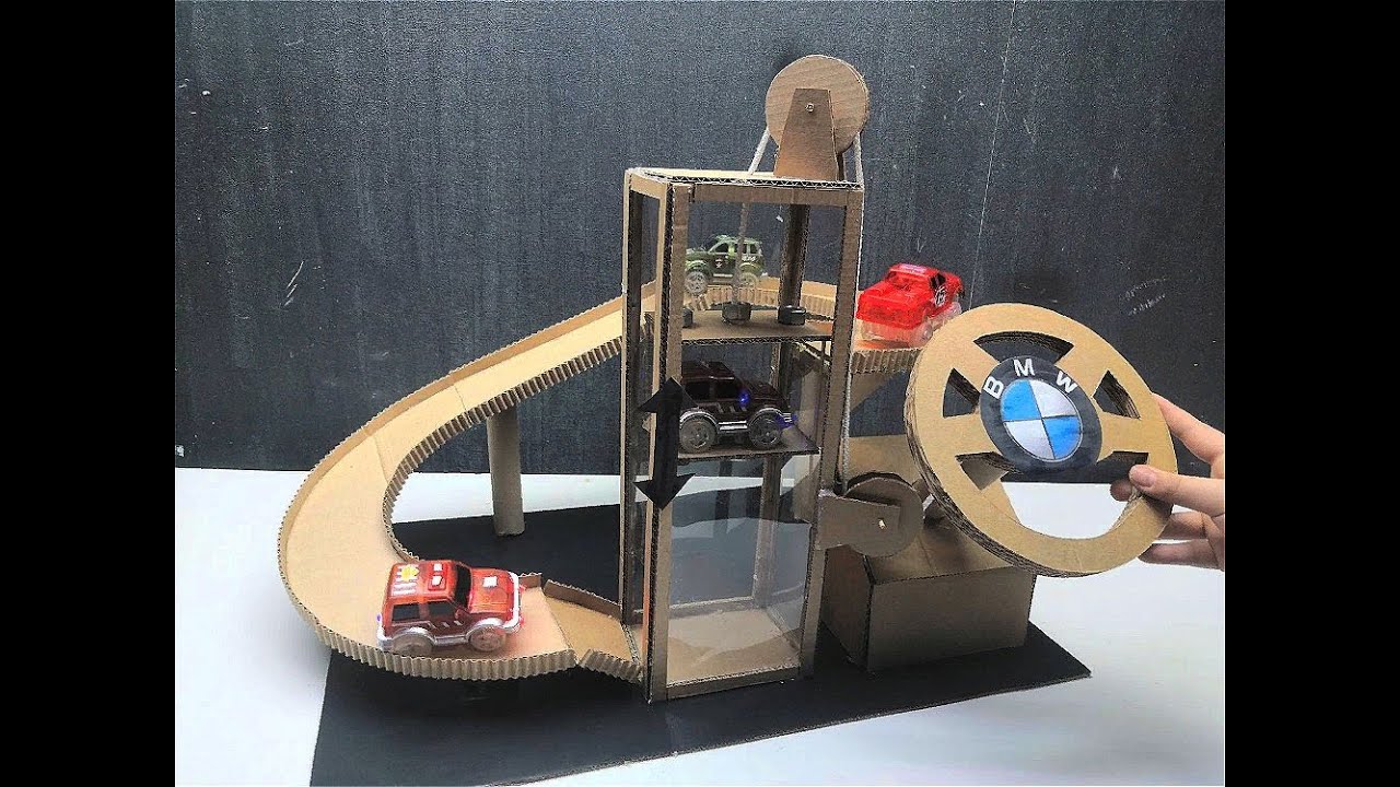 DIY Magic track with magic cars out of cardboard - YouTube