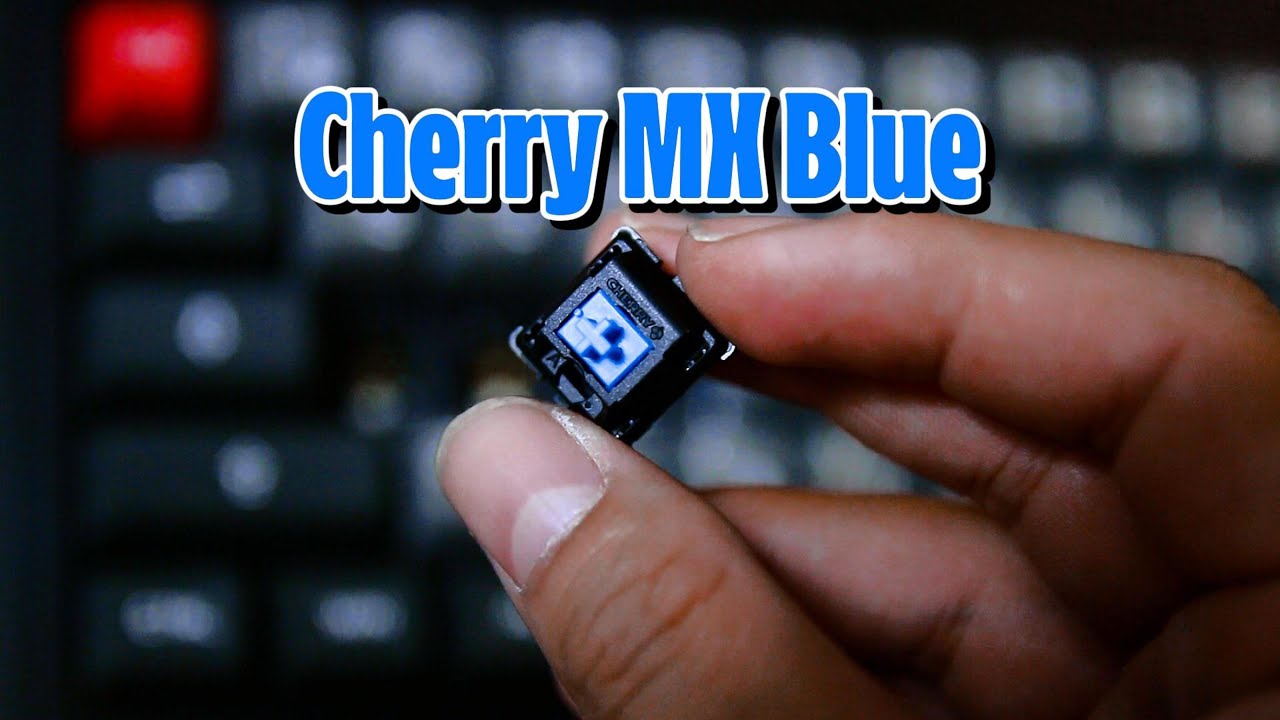 Cherry MX Blue sound test - YouTube