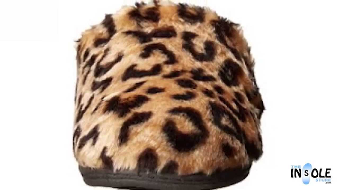 Vionic Gemma Luxe Tan Leopard Slippers for Women @TheInsoleStore.com ...