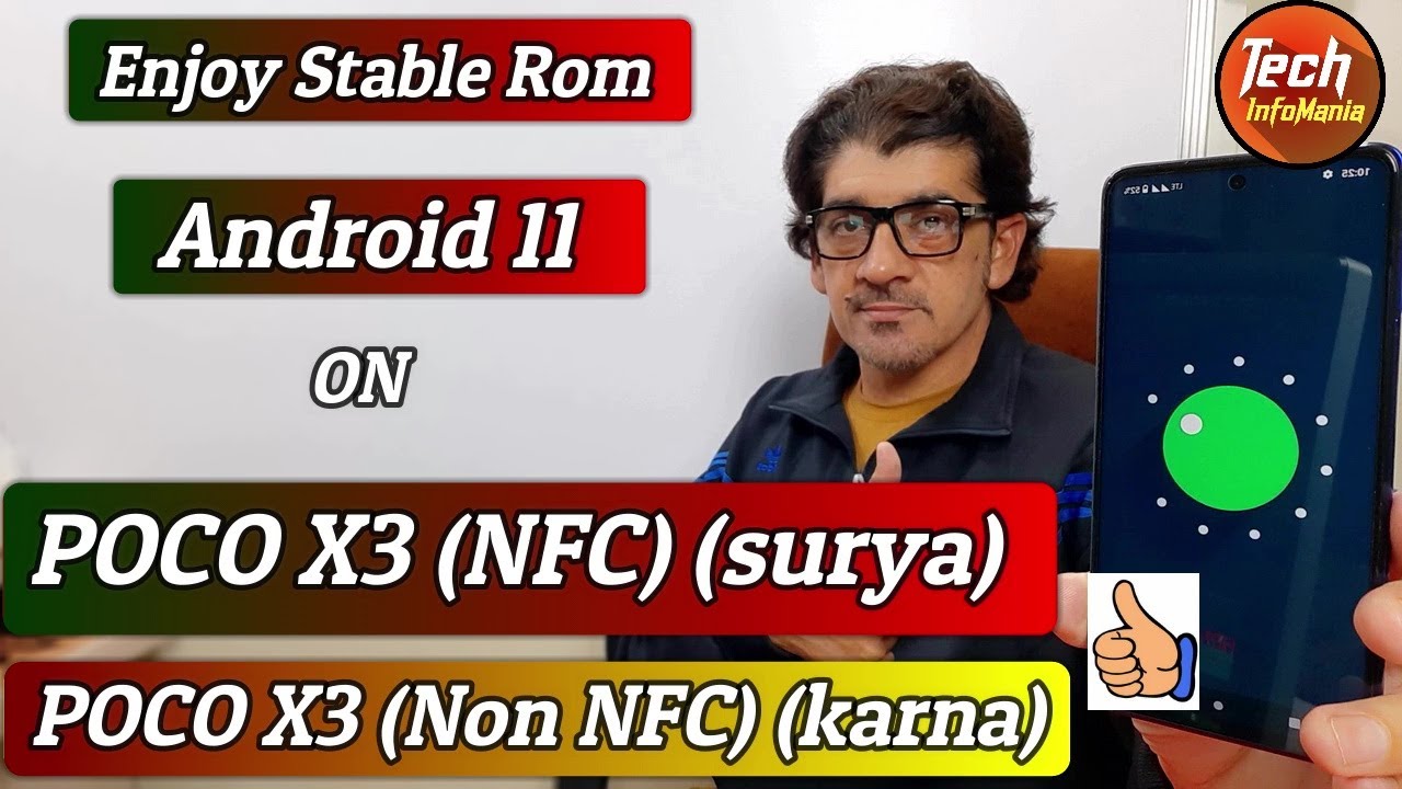 Android 11 Rom for POCO X3 NFC surya karna - YouTube