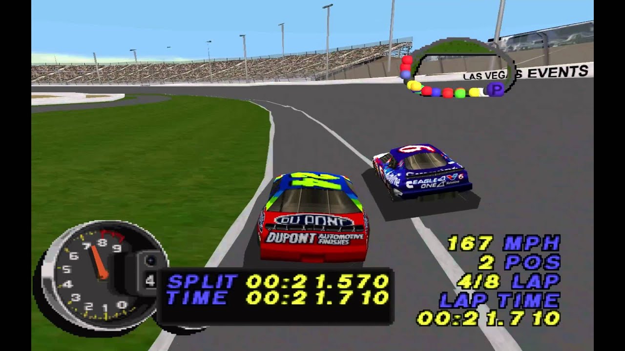 Nascar 99 PS1 Championship Season 02 Las Vegas - YouTube