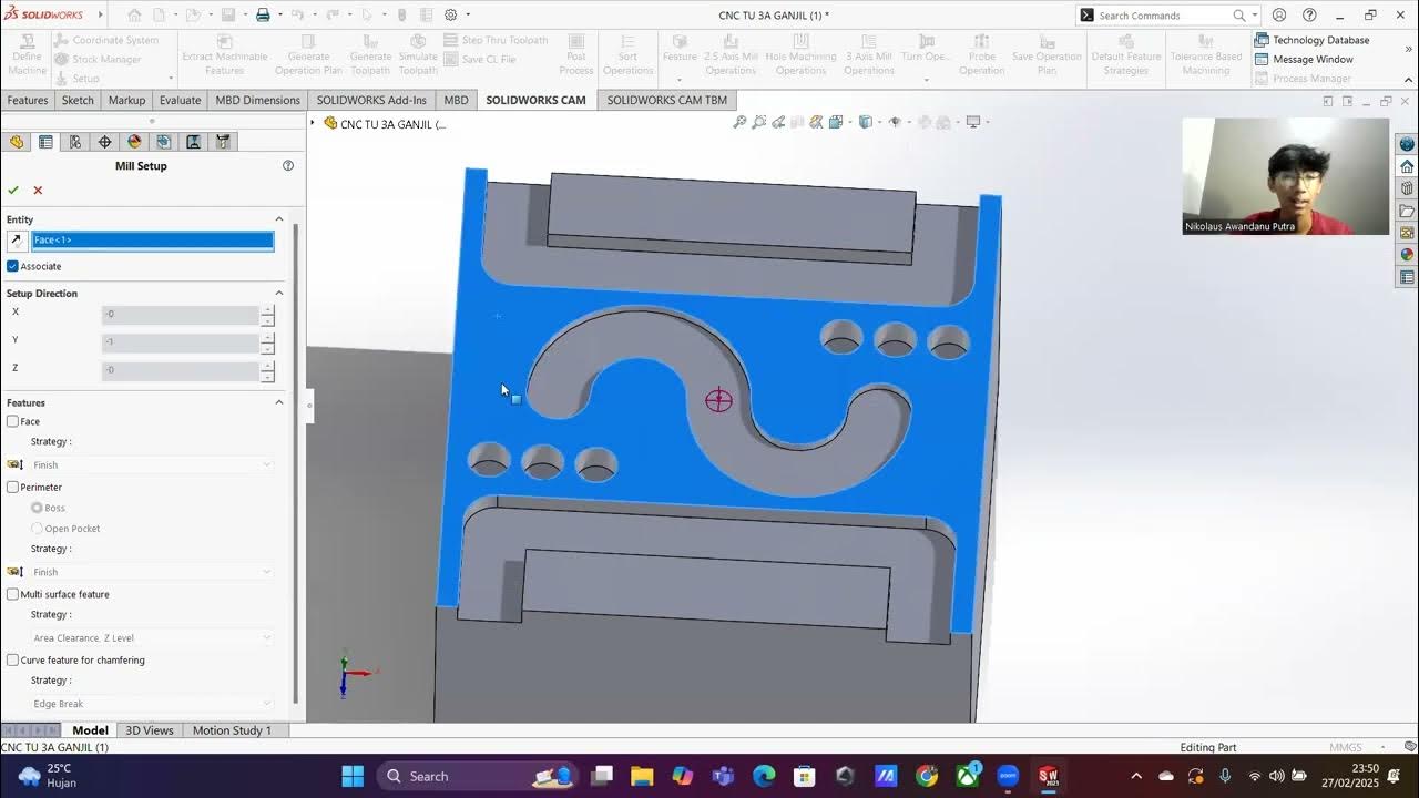 Generated G-Code pada Solidworks untuk mesin CNC TU-3A_Nikolaus ...