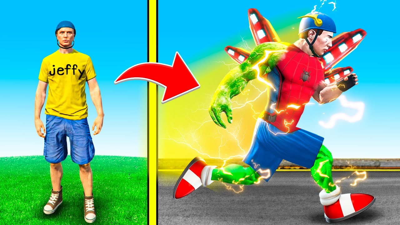 Jeffy Becomes SUPERHEROES in GTA 5! - YouTube
