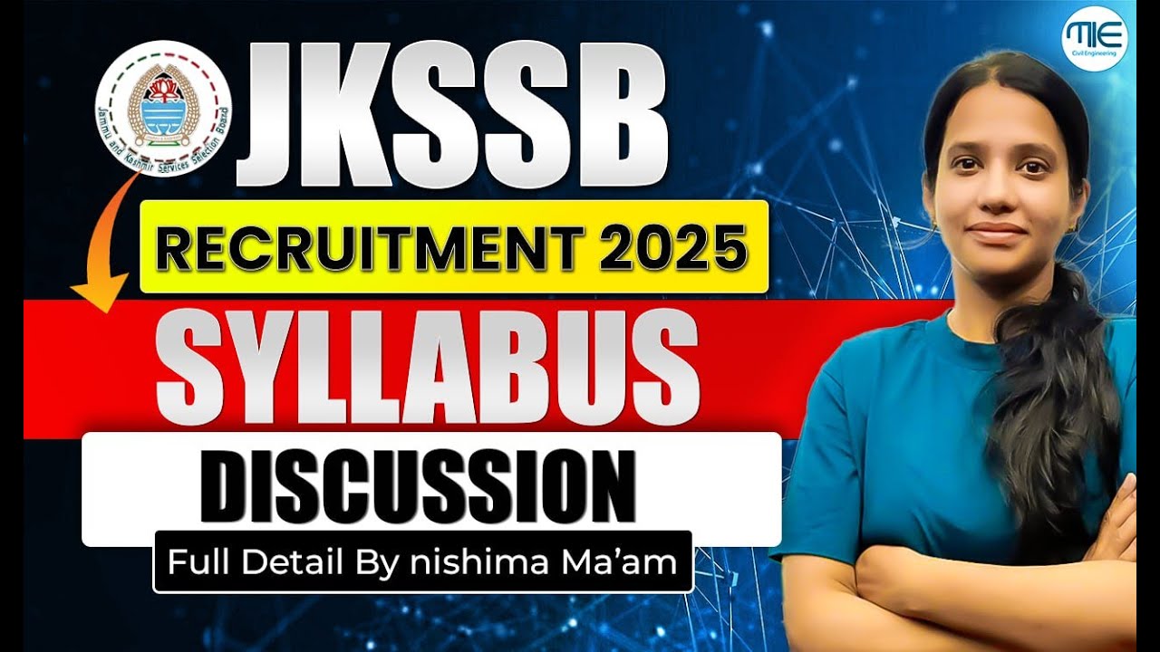 JKSSB JE Syllabus | New Recruitment 2025 | Full Syllabus Detail By ...