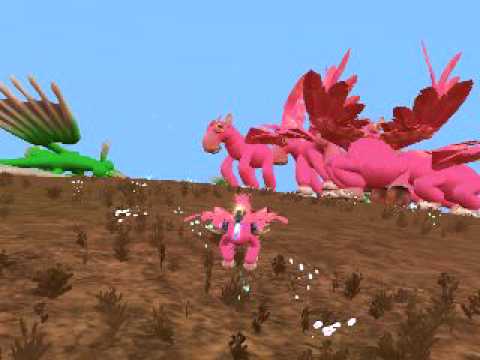 spore pinky adventures:giant pinkies vs early dragons - YouTube