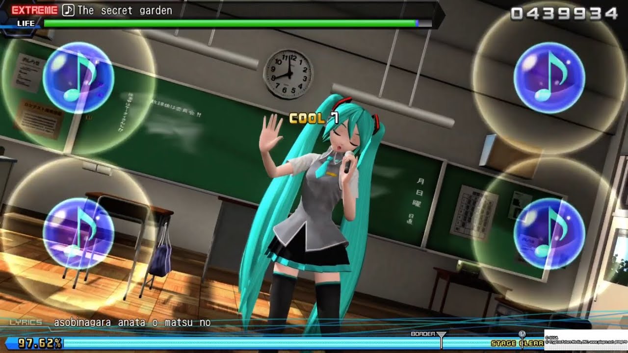 Project DIVA Future Tone - The secret garden (Extreme, Score Attack ...