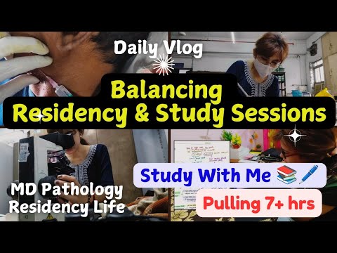 Residency Life 🔬☆Balancing☆ *Study with me*📖📚 MD Pathology #dailyvlog #studyvlog # ...