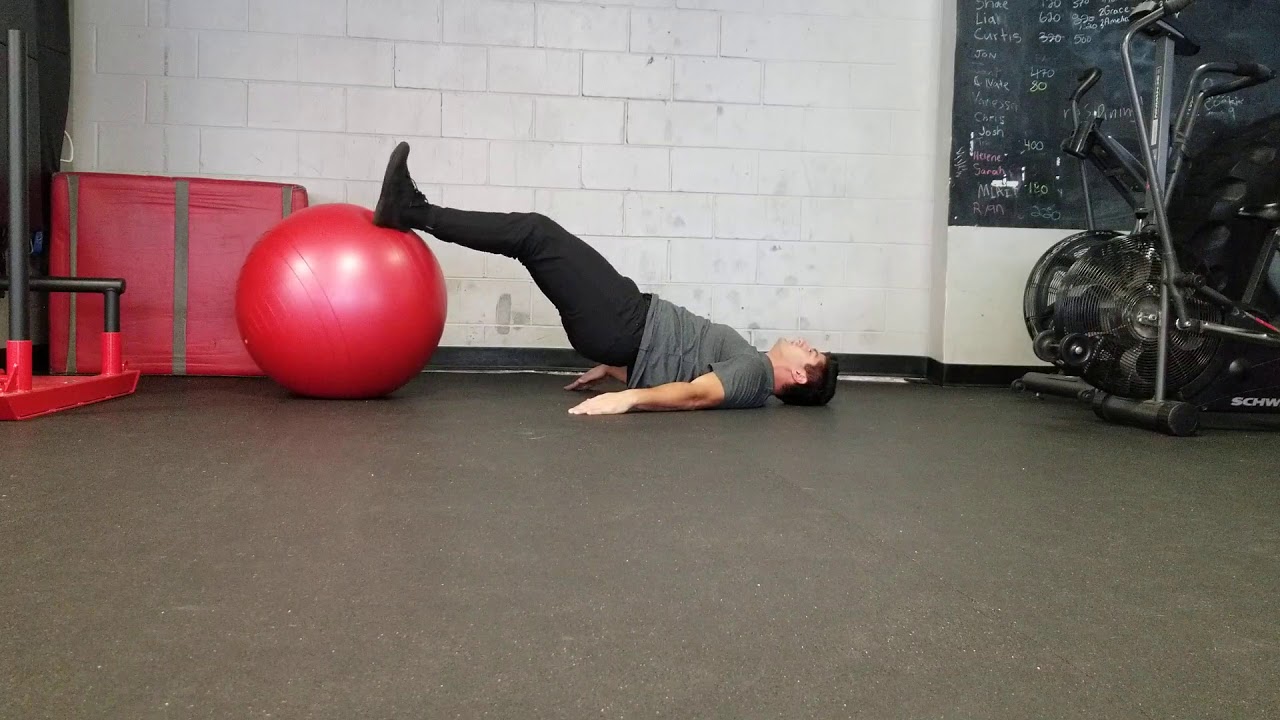 Hamstring Ball Rolls - YouTube