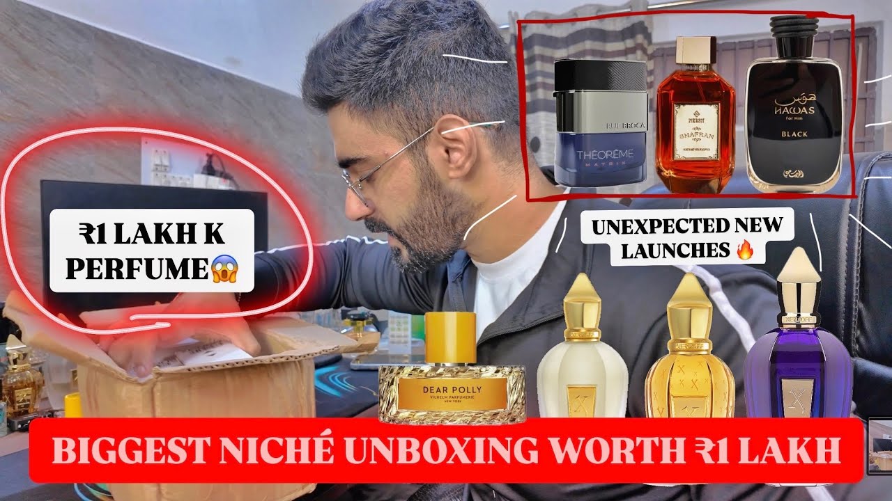 BIGGEST NICHE UNBOXING WORTH ₹1 LAKH 🔥 NEW HAWAS BLACK, THEOREME MATRIX ...