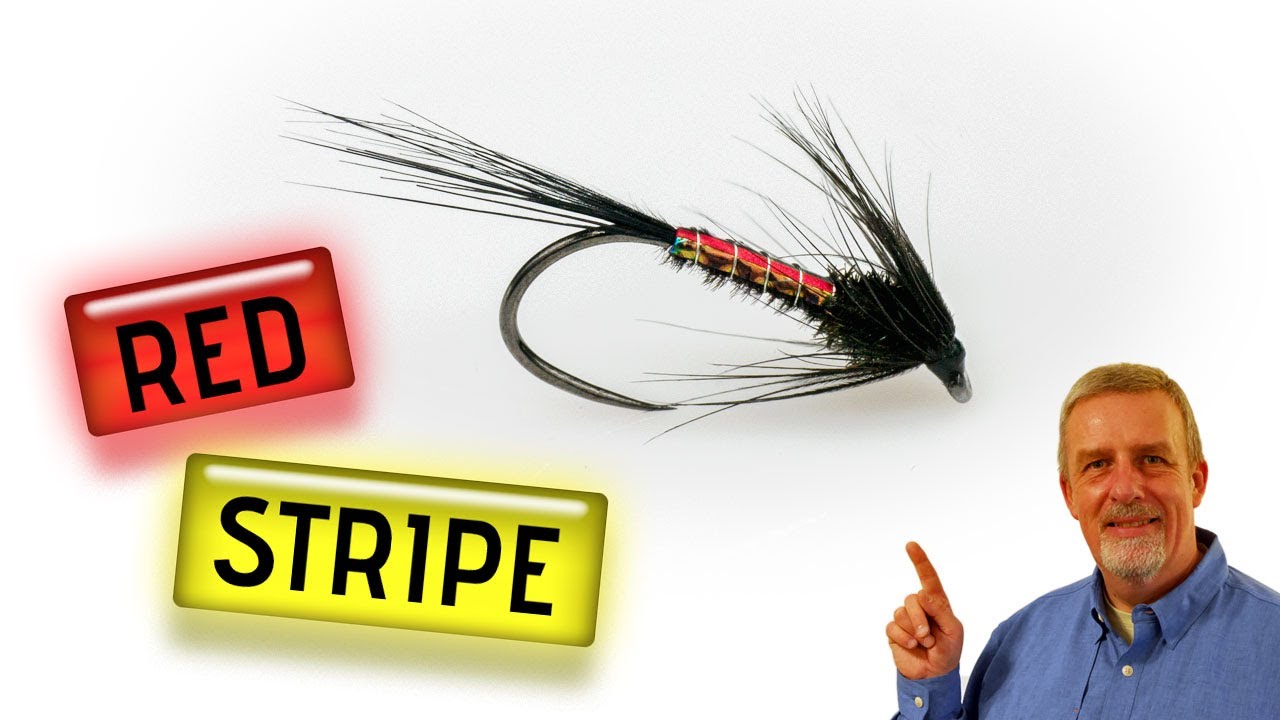 How to tie th Red Stripe Cruncher #Fishing #Flytying #Flyfishing - YouTube