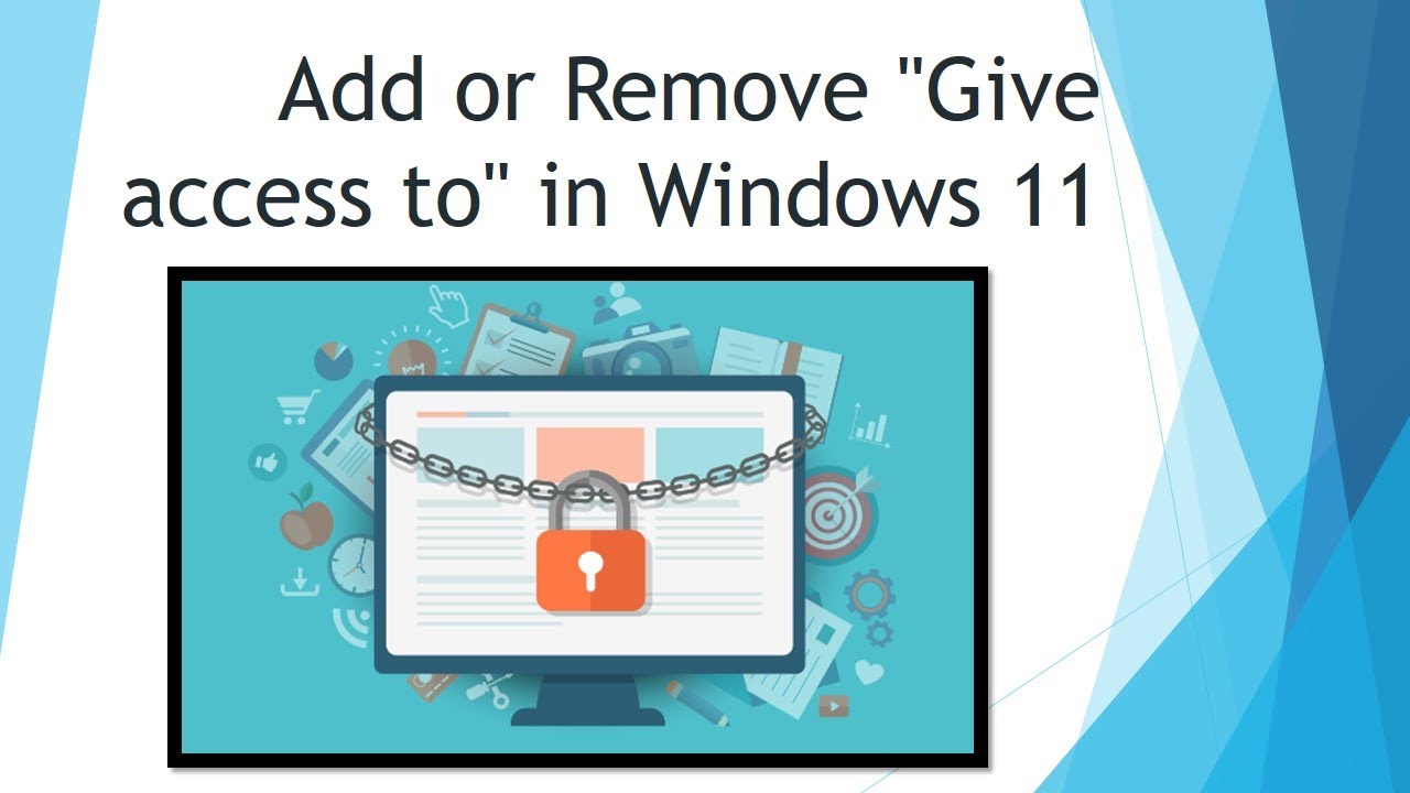 Add or Remove "Give access to" in Windows 11 - YouTube