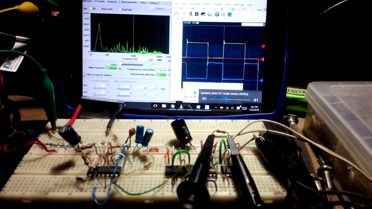 Class D amp using LM319 comparator - YouTube
