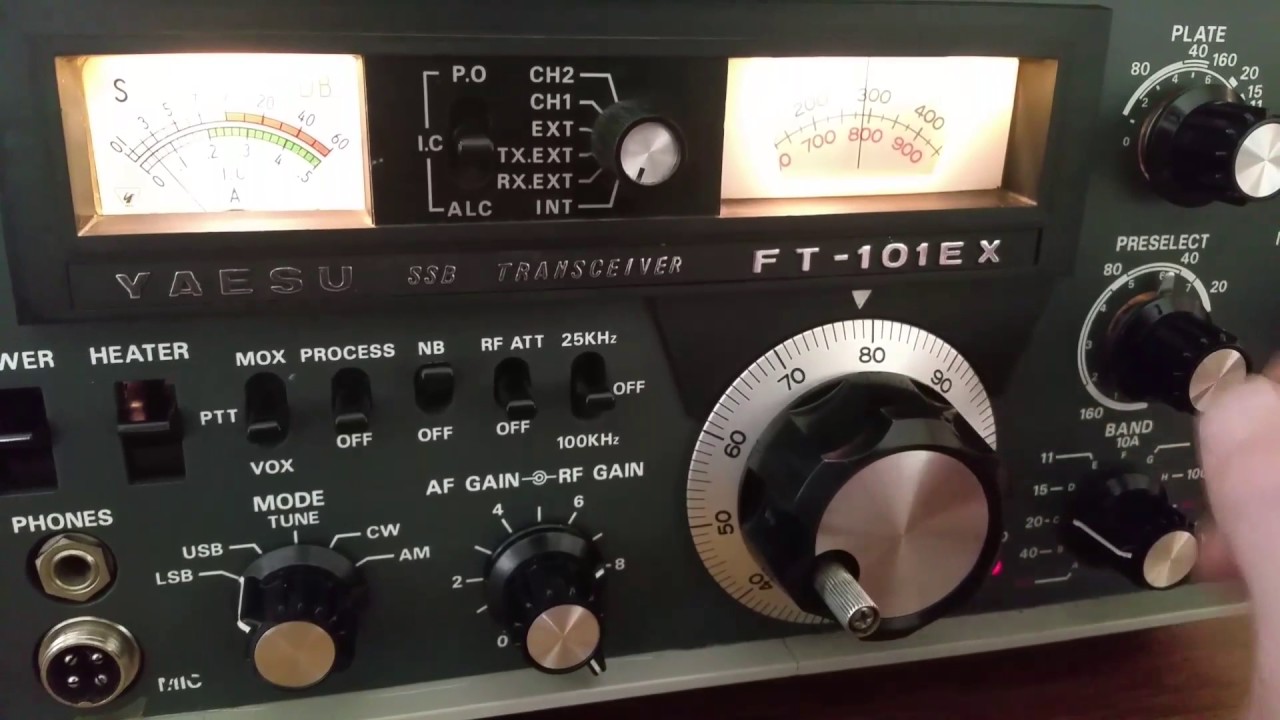 Yaesu ft101ex - YouTube