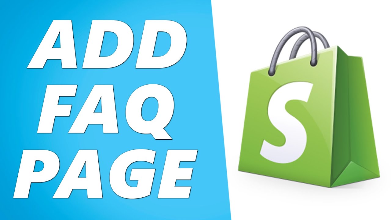 How to Add FAQ Page in Shopify! (Simple) - YouTube