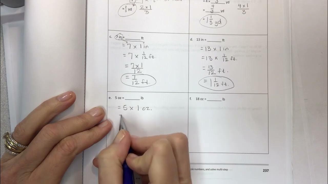 Eureka math grade 5 module 4 lesson 19 problem set - YouTube