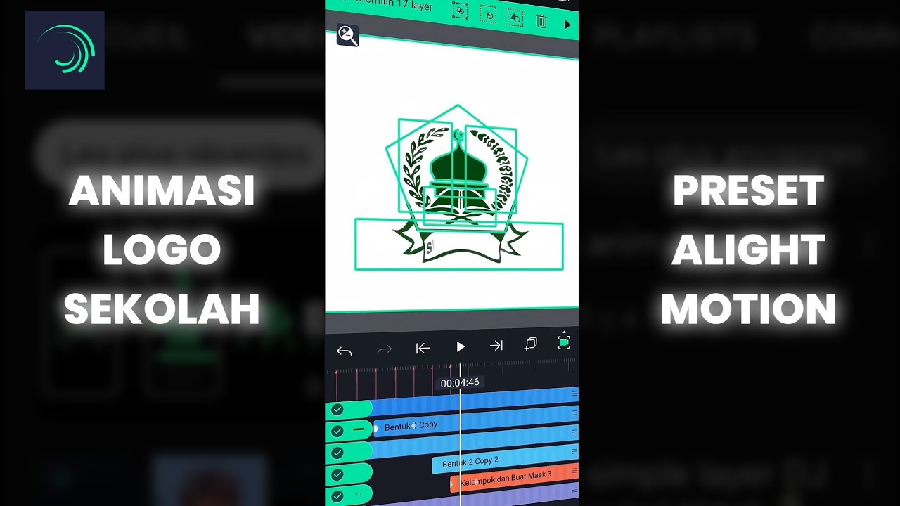 Preset am animasi logo sekolah simpel - YouTube