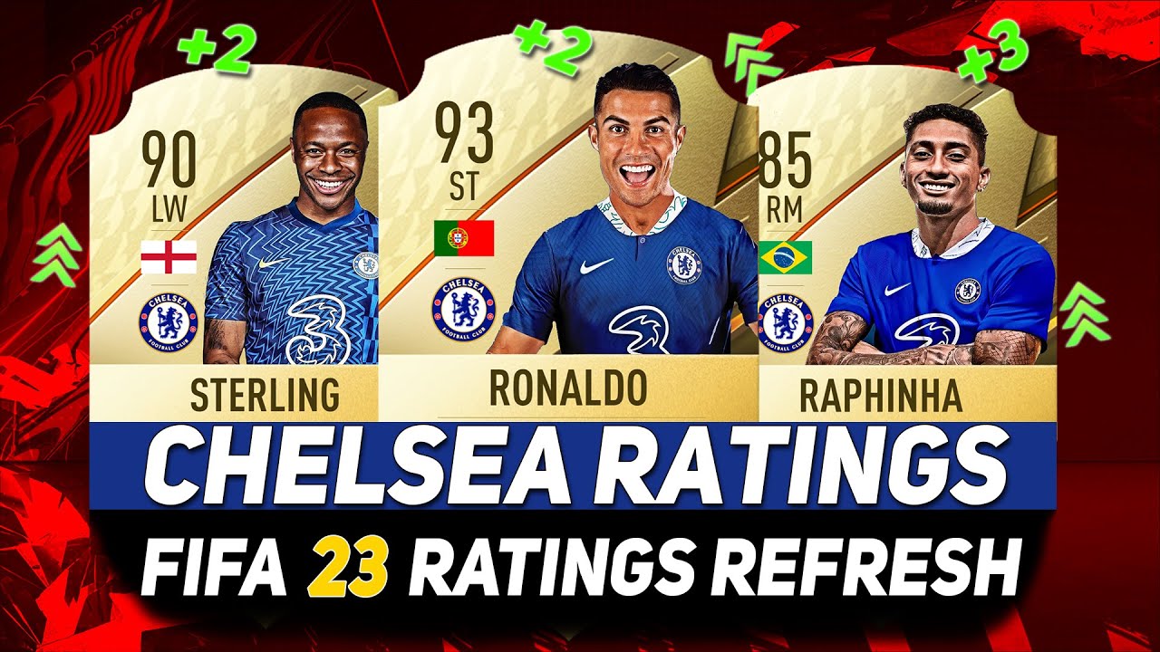 FIFA 23 CHELSEA PLAYER RATINGS! ft.Cristiano Ronaldo,Sterling, Raphinha ...